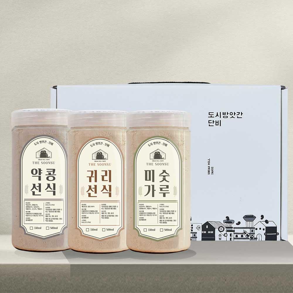 옛날맛선식 3종세트 990g(약콩, 귀리 선식, 미숫가루 각 330g) 답례품 | 위기브 wegive
